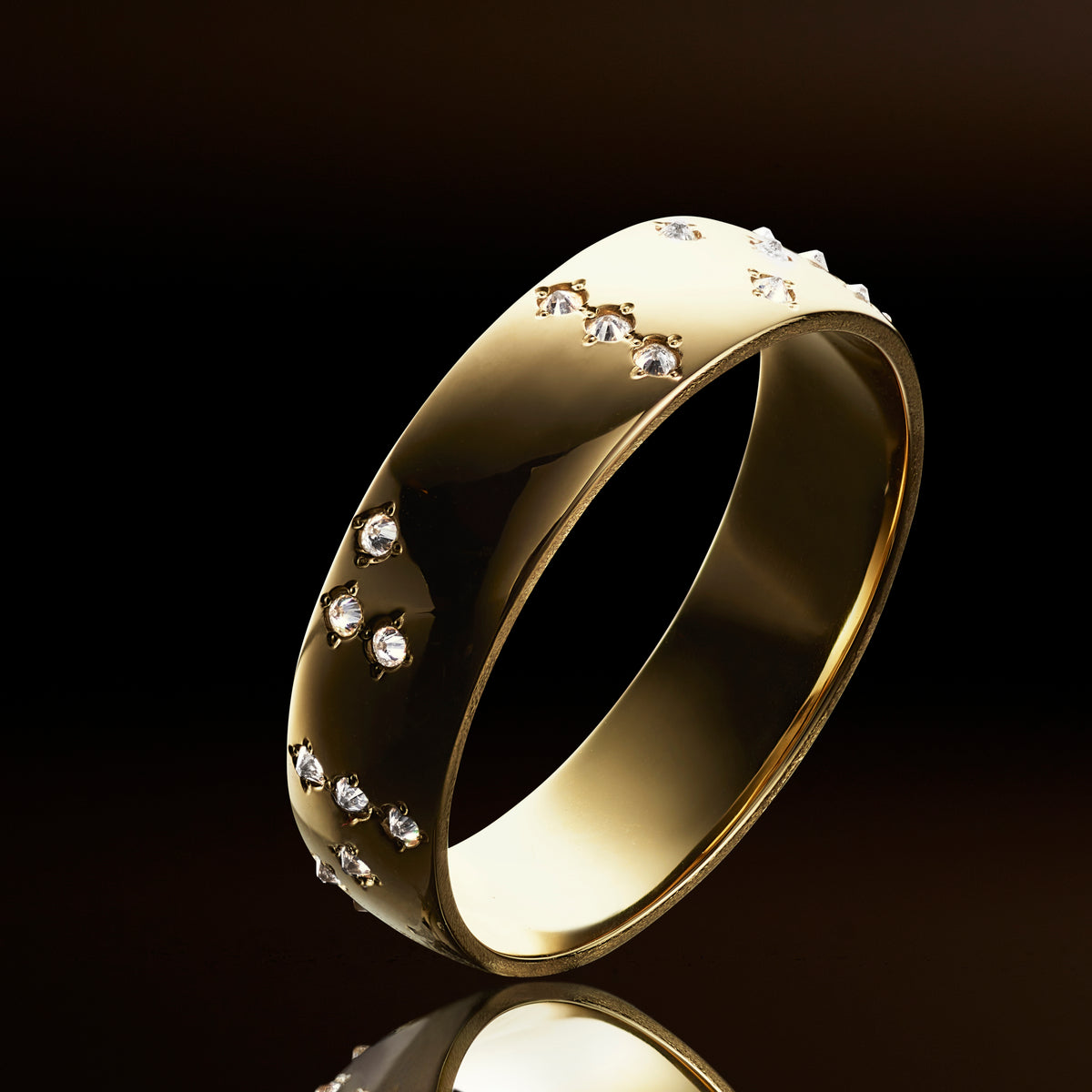 Diamond Braille 'MANIFEST' Ring | MILAMORE USA