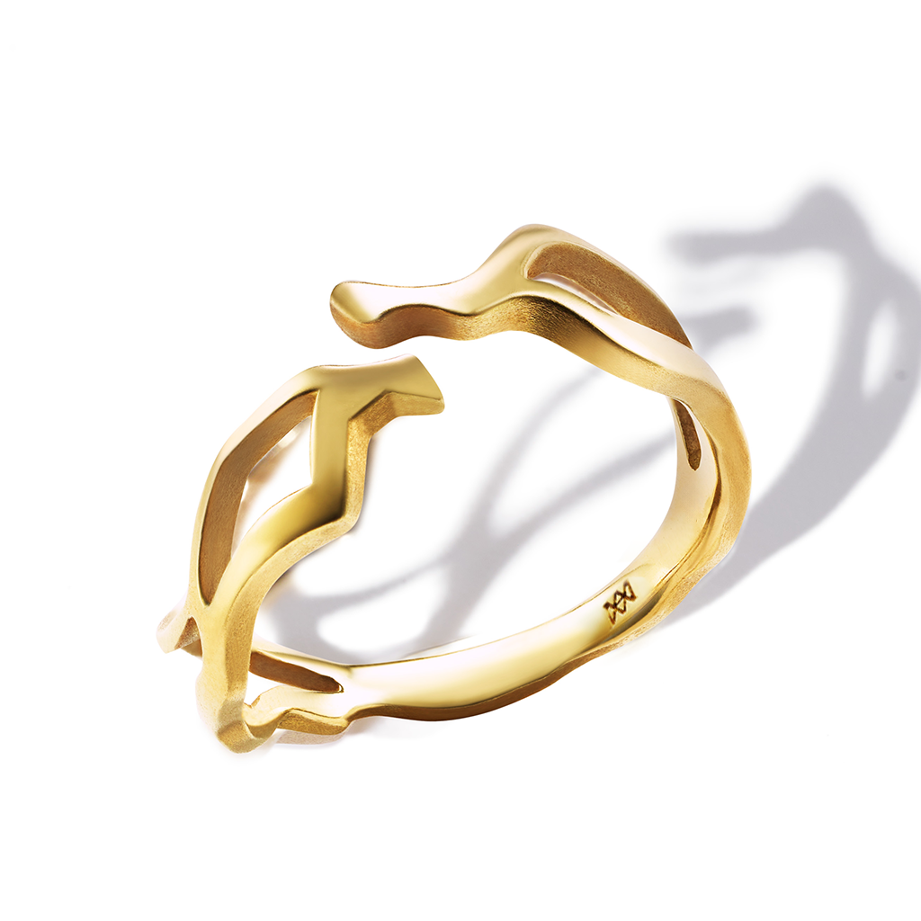 Kintsugi 18kt Solid Gold Ring | MILAMORE USA
