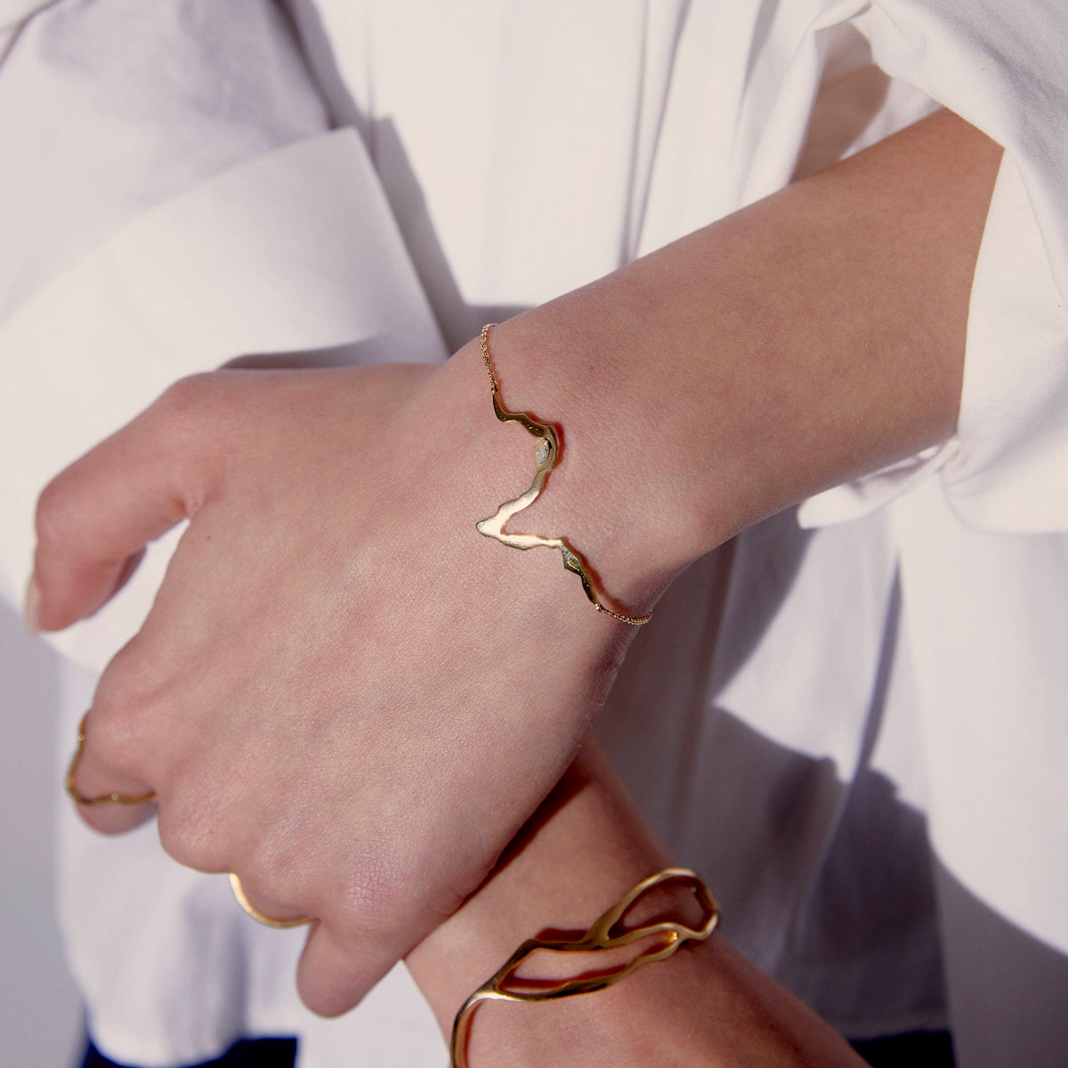 Kintsugi Diamond Bracelet | MILAMORE USA