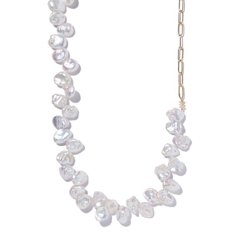 Pearl Duo Chain Necklace | MILAMORE USA